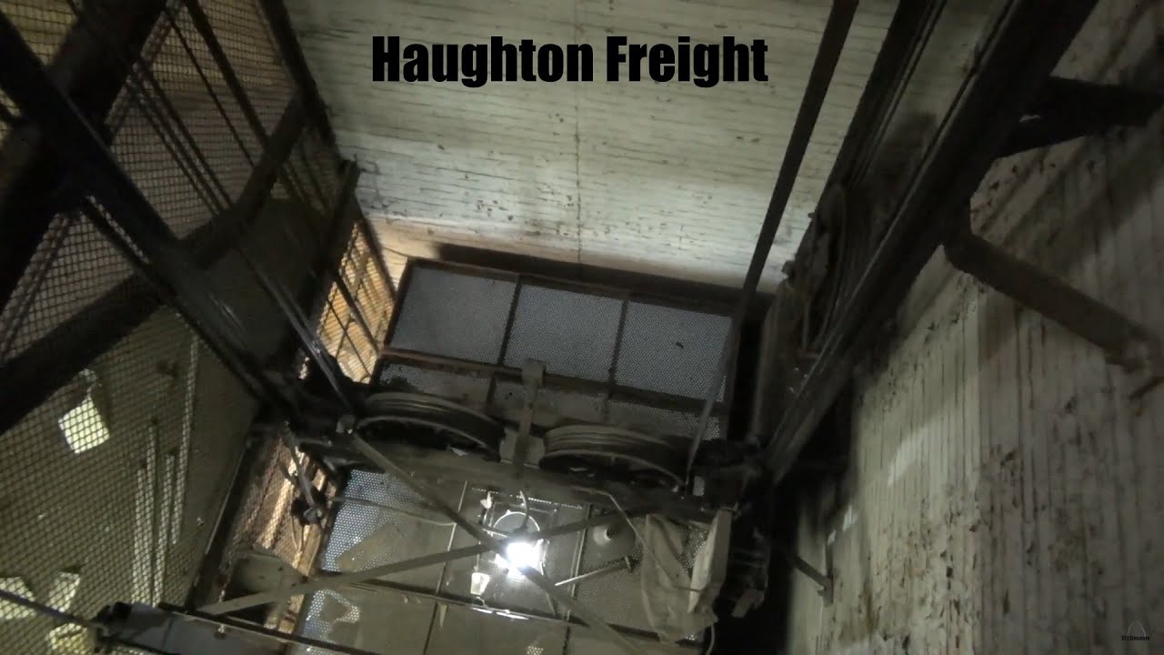 Open Shaft Haughton Freight Elevator in Pittsburgh, PA - YouTube