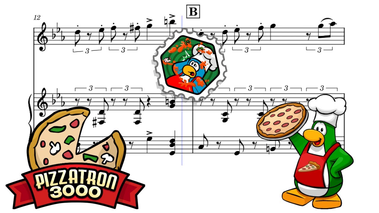 Pizzatron3000 for Flute solo (with Piano) - YouTube