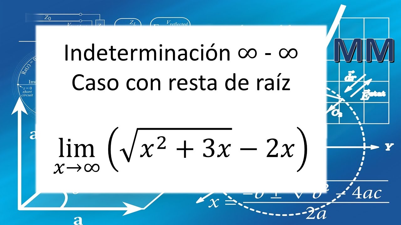 Indeterminación infinito menos infinito - resta con raíz o raíces ...