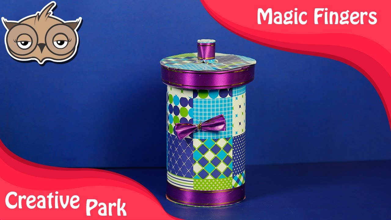 DIY Crafts - How To Make Beautiful Paper Desk Organizer - YouTube