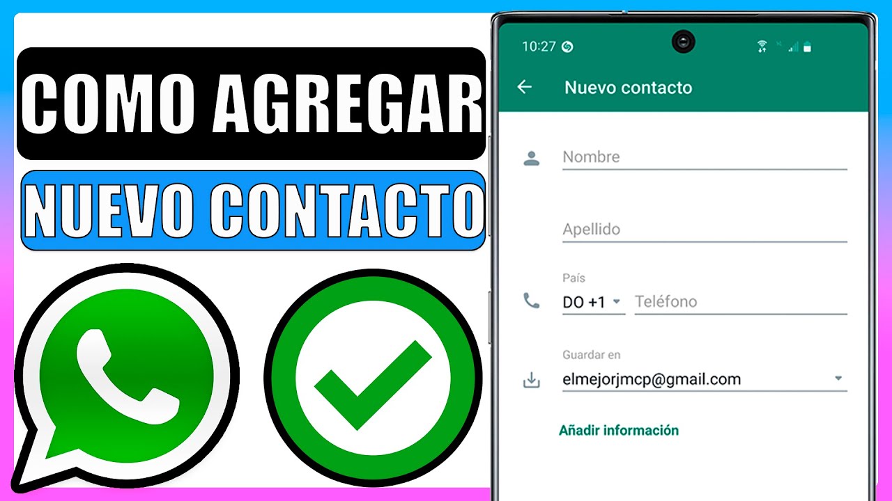 🔴Como agregar un contacto en whatsapp 2023 - YouTube