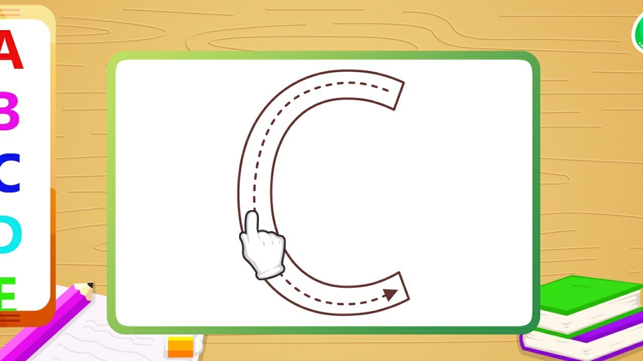 Belajar menulis huruf abjad ABCD untuk anak PAUD TK # ...