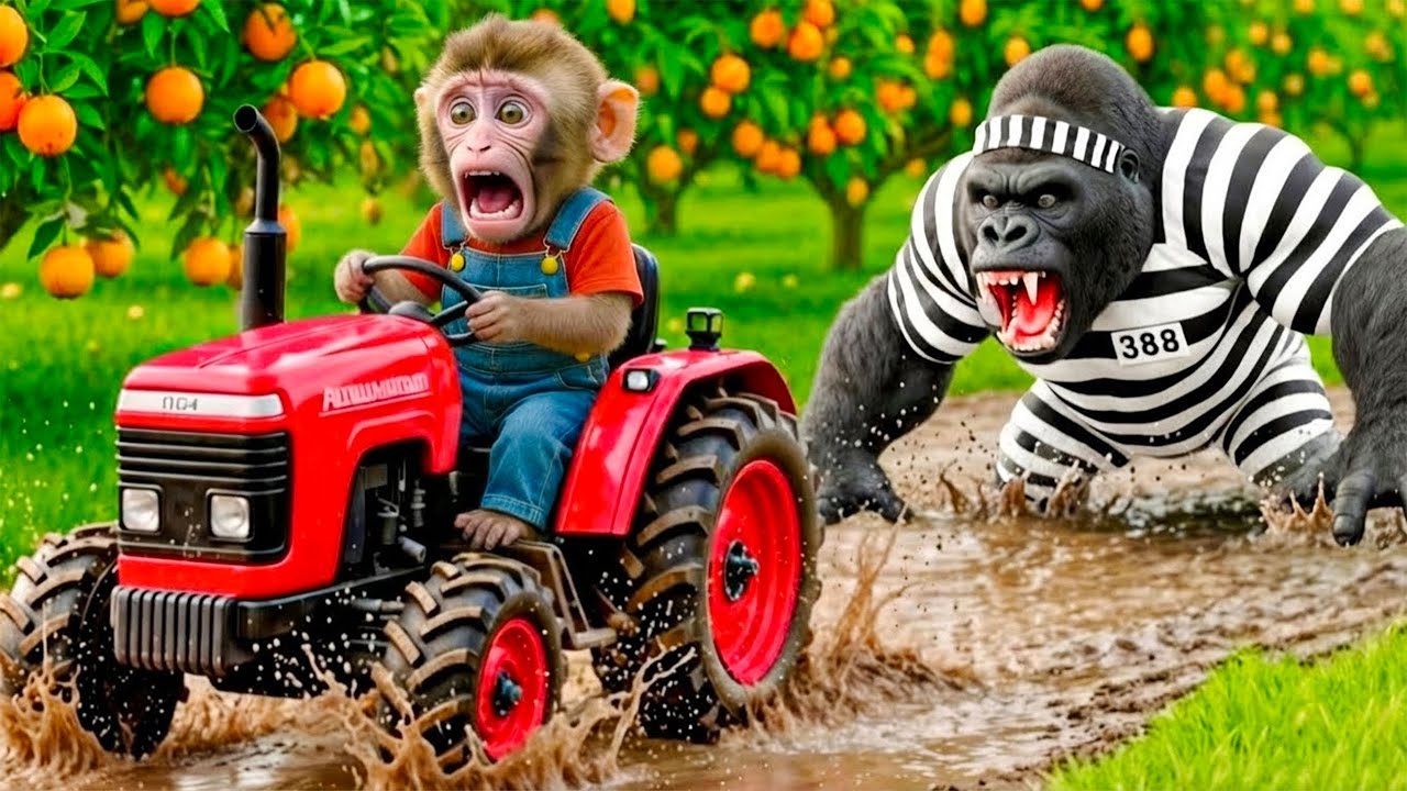 Monkey Farmer Harvests Grape And Catches The Apple Thief.! - Monkey ...
