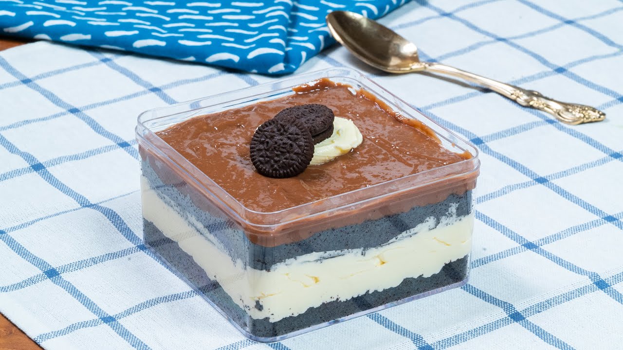 Dessert Oreo Milo Pake Cream Cheese Cup - YouTube