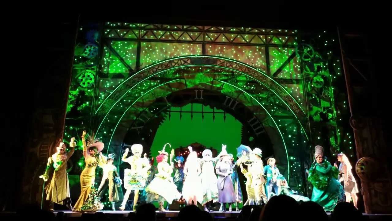 backstage at wicked the musical - YouTube