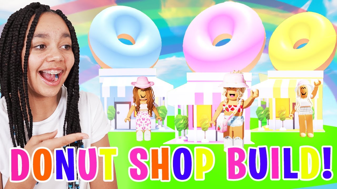 10 MINUTE Donut Shop BUILD CHALLENGE With My Friends In Adopt Me ...