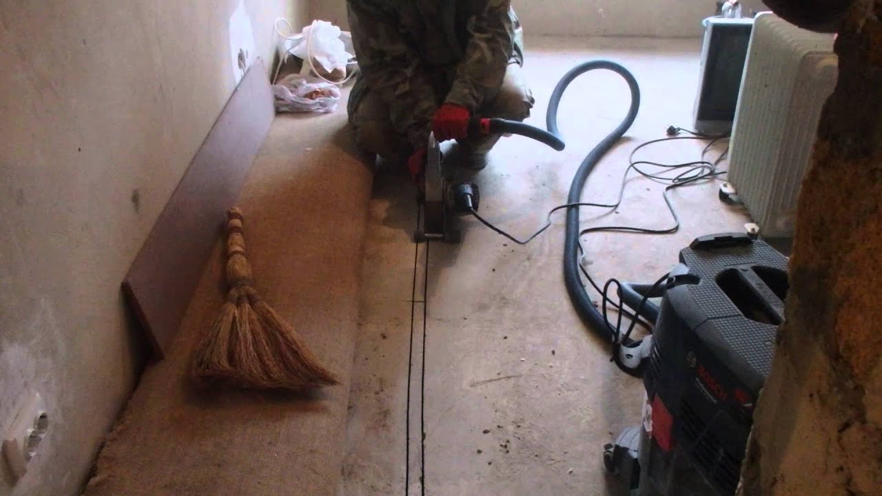 ШТРОБОРЕЗ БОШ GNF 65 A Professional в работе ч3. - YouTube