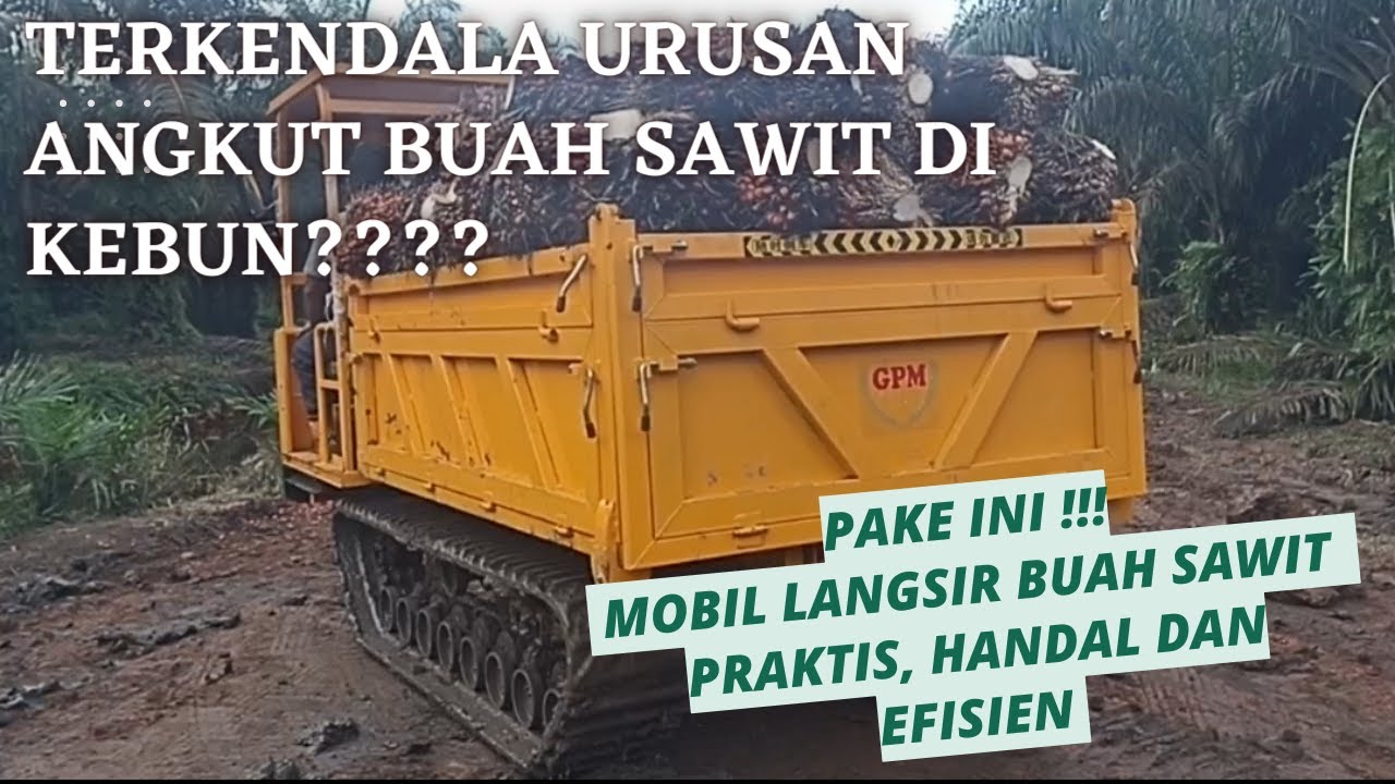 DUMP TREK Crawler Dumper Alat Langsir Sawit Kapasitas 3 Ton di ...