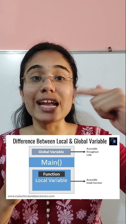 Difference between Local Variable & Global Variable | Local Variable | Global Variable | #shorts ...