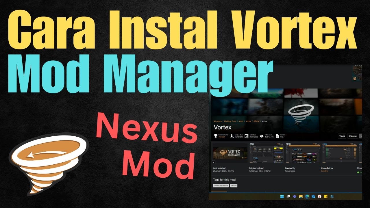 Cara Instal Vortex Mod Manager untuk Game di Windows - YouTube