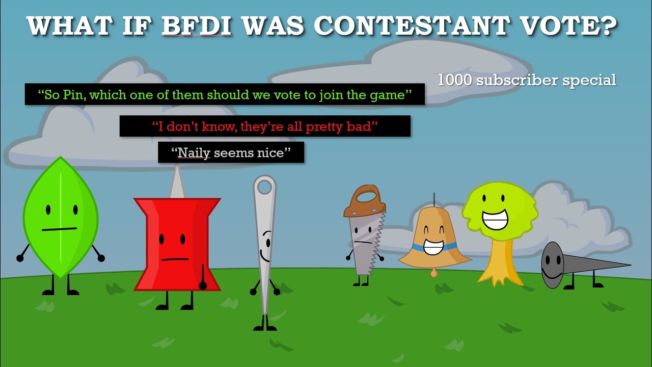 What if BFDI was a contestant vote? (1000 subscriber special) - YouTube