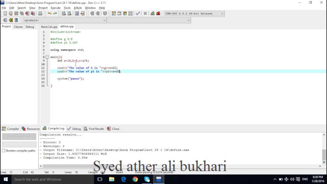 Lecture C / C++ | Define | Start you Career with computer Programming ...