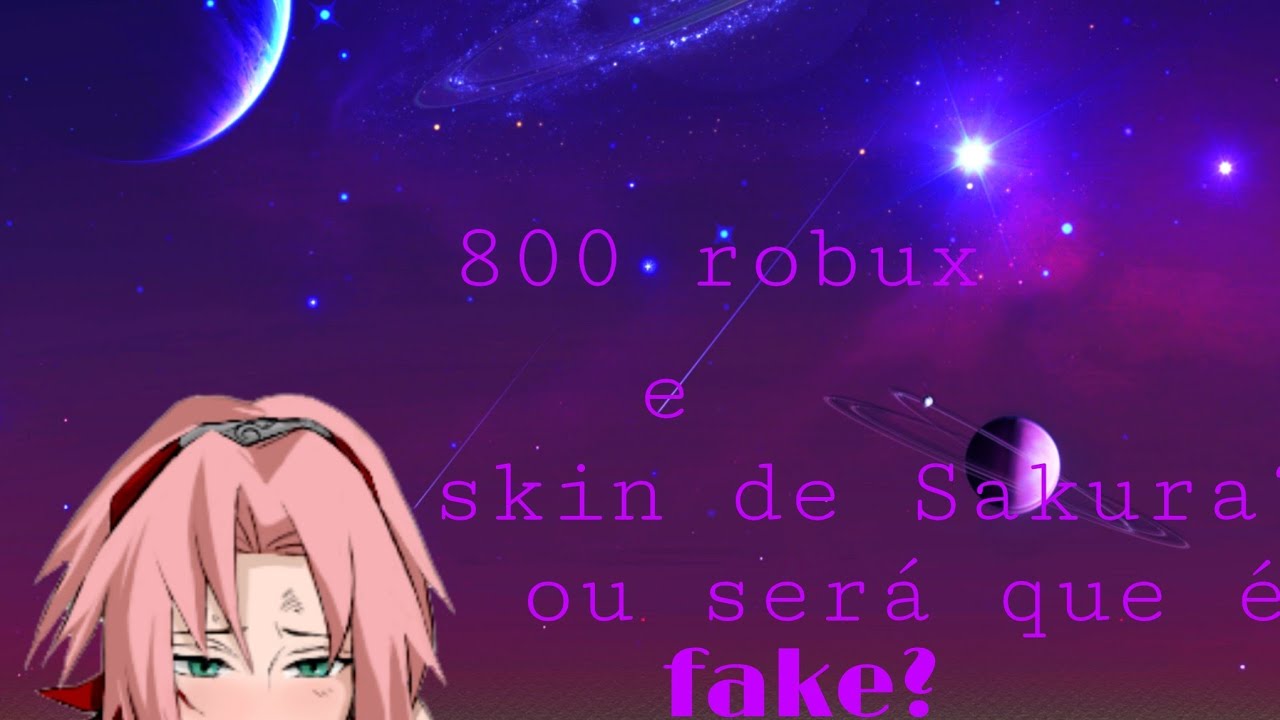 Ganhei Robux ? Fiz o avatar de Sakura - YouTube
