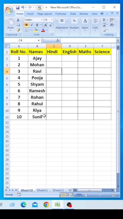 Excel Marksheet Practice Tips and Tricks🔥🤔 Use Randbetween Formula in MS Excel🔥🔥 - YouTube