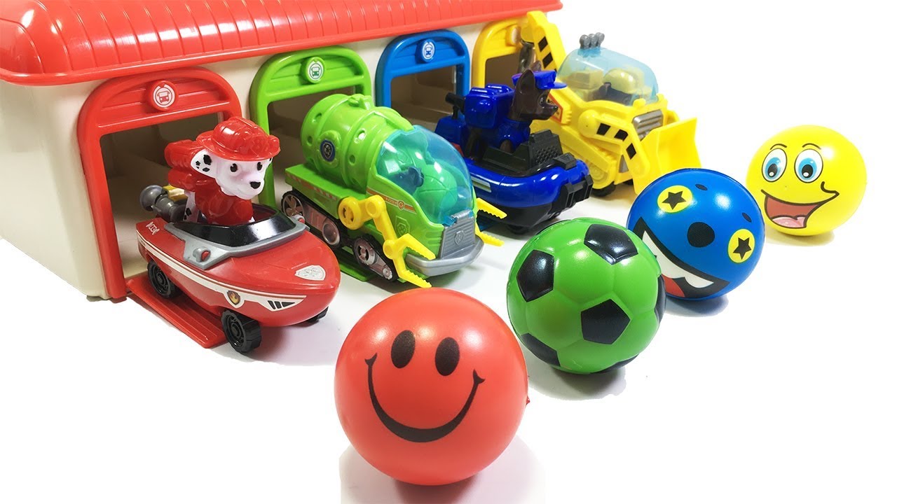 Learn Colors & Vehicle Names Paw Patron With Garage Tayo - Disney Cars ...