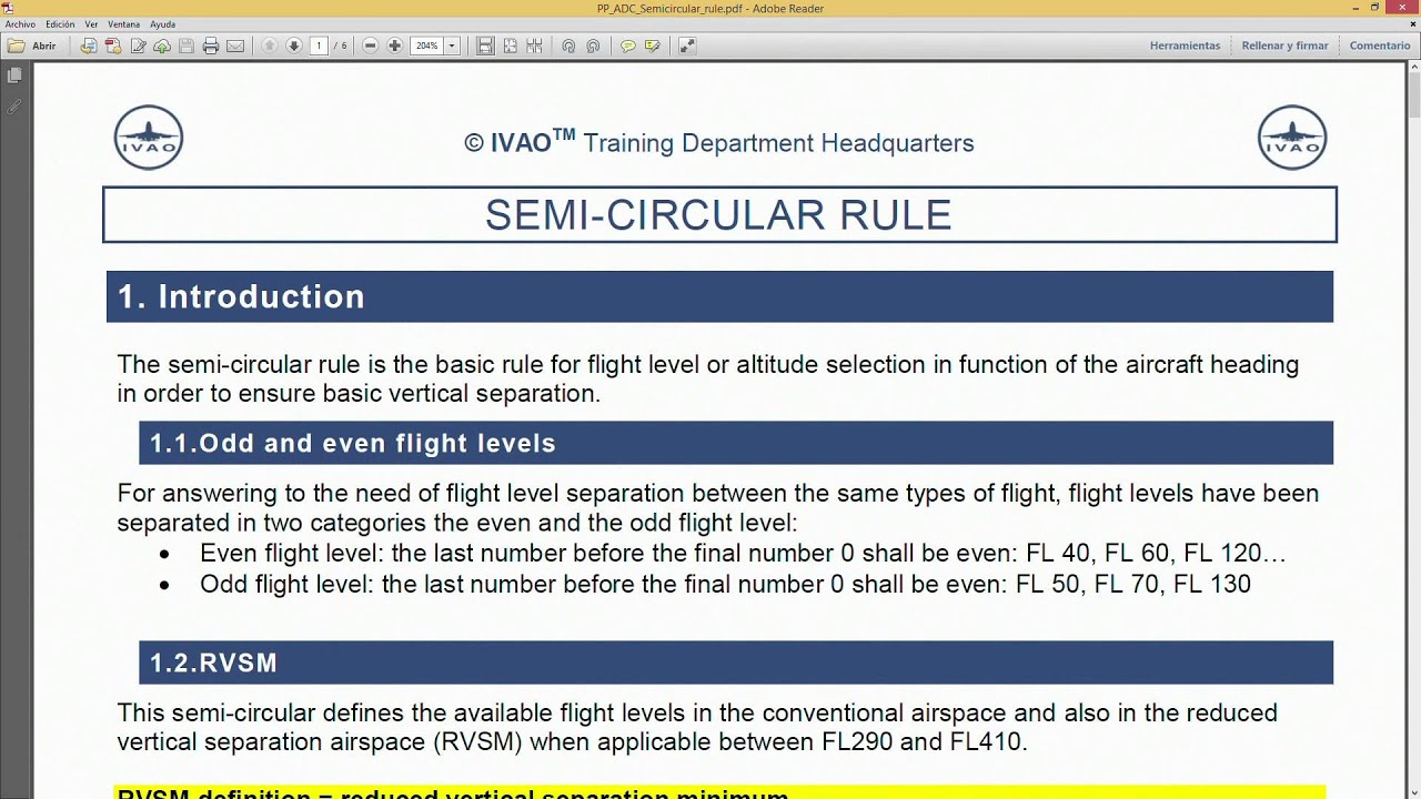 03 Niveles de vuelo: regla del semicírculo - YouTube