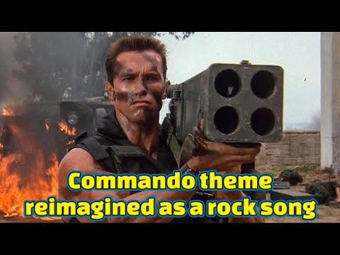 Commando main theme reimagined as a rock tune - guitar cover - YouTube