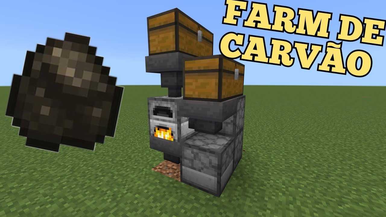 FARM DE CARVÃO MUITO SIMPLES! Minecraft - YouTube