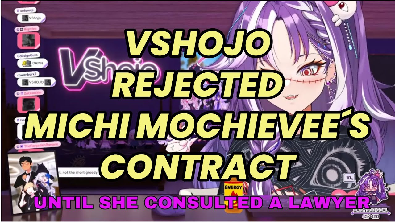 Michi Mochievee contract denied by VSHOJO until she consulted a Lawyer ...