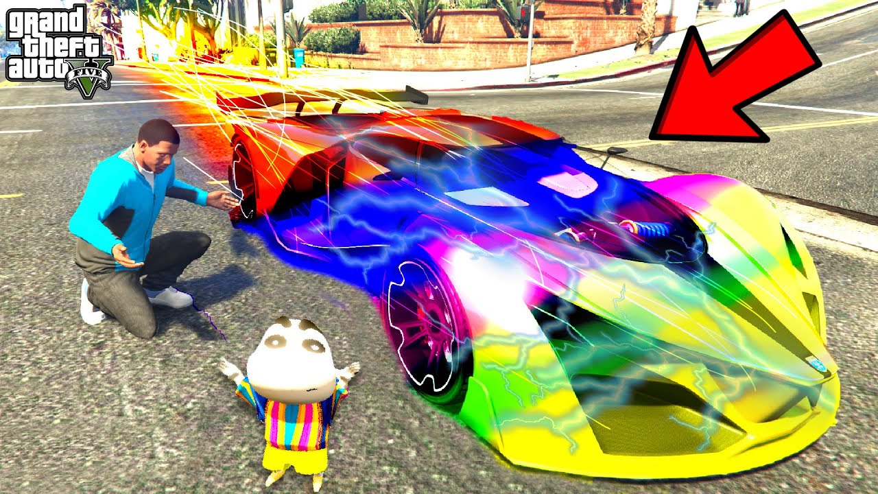 Franklin Stealing MAGICAL GOD CAR in GTA 5 | SHINCHAN and CHOP - YouTube