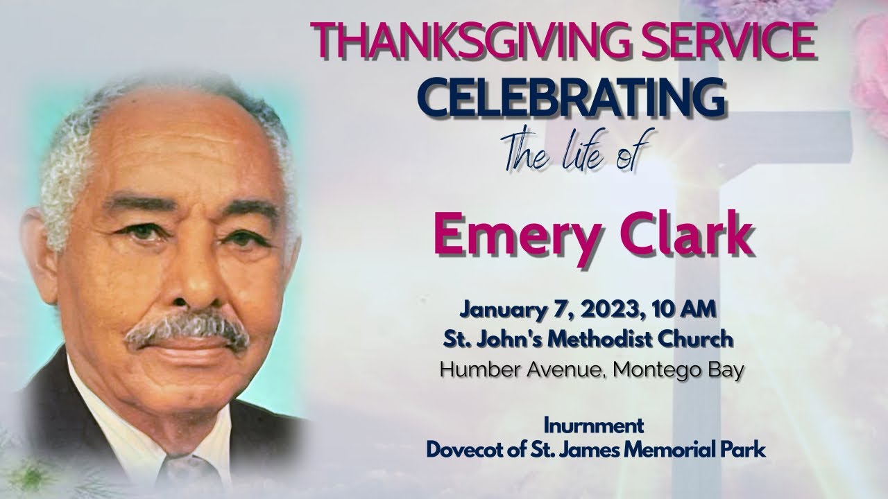 Thanksgiving Service for Emery Clark - YouTube
