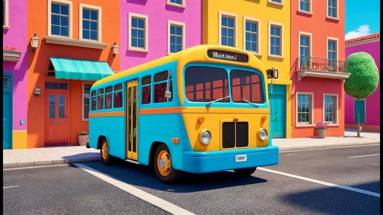 The Wheels on the Bus | Fun Kids Song | Nursery Rhymes & Learning - YouTube