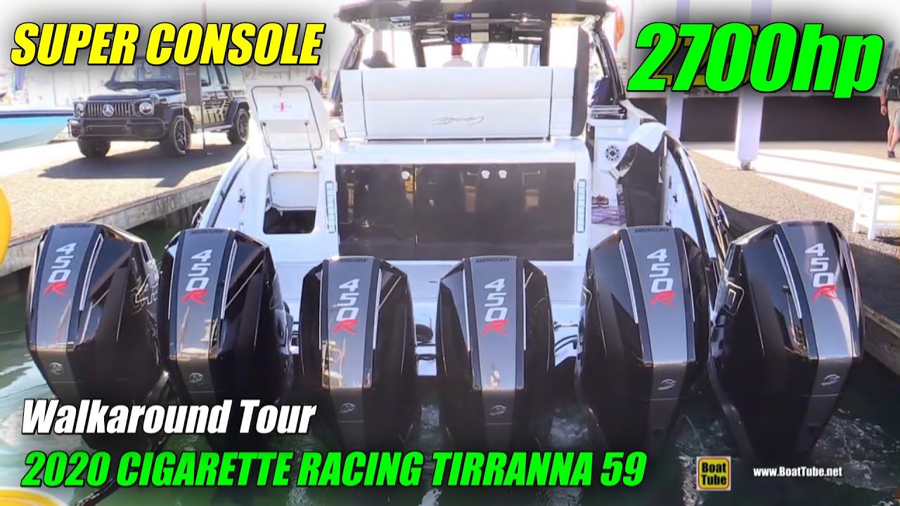 2020 Cigarette Racing Tirranna 59 2700hp Super Console Sport Luxury ...