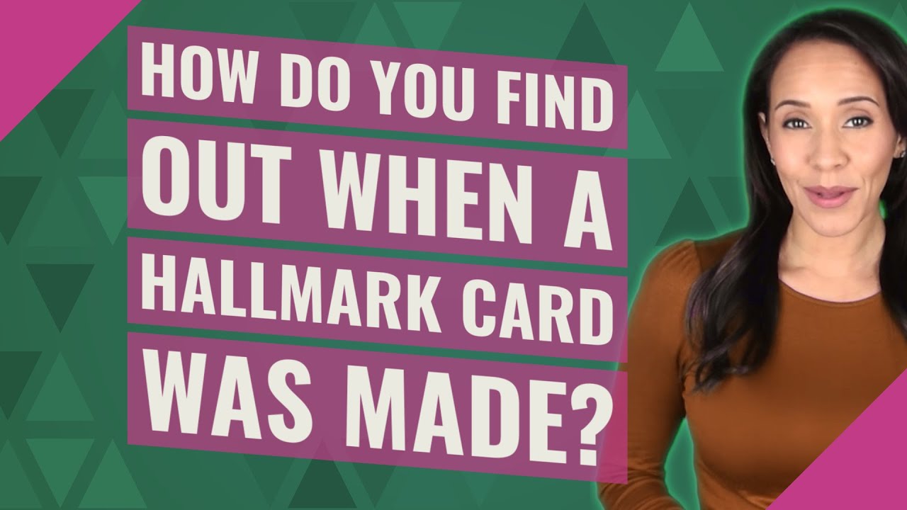 How do you find out when a Hallmark card was made? - YouTube