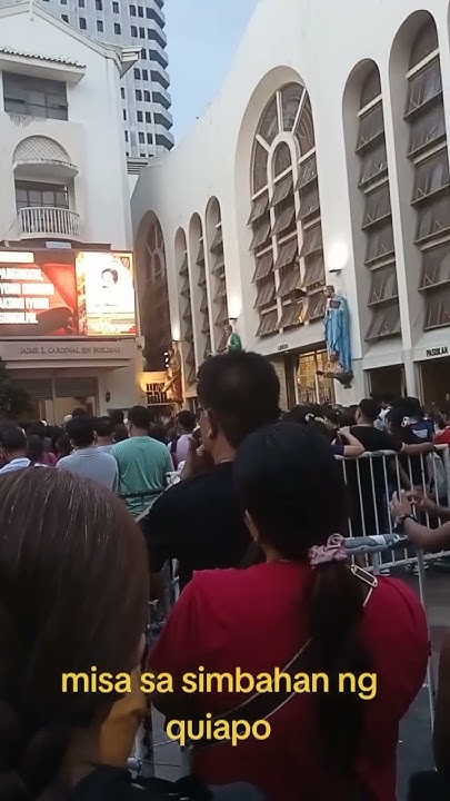 misa sa simbahan ng quiapo - YouTube