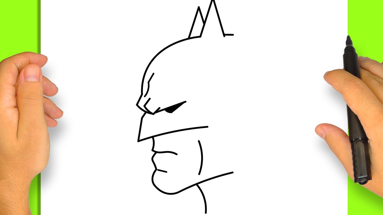 Cómo dibujar a Batman | Paso a Paso Simple y Fácil - YouTube