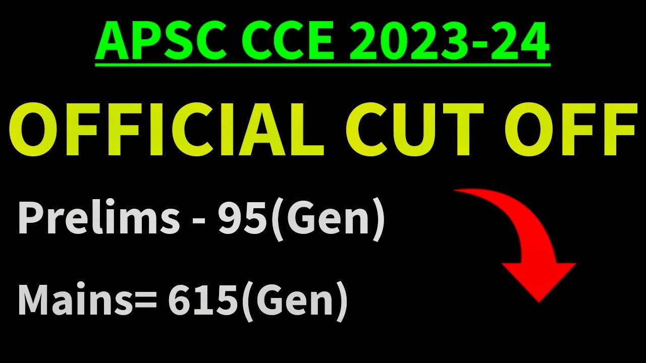APSC CCE Official Cut off Released . Cut off Analysis || ACS , APSC ...