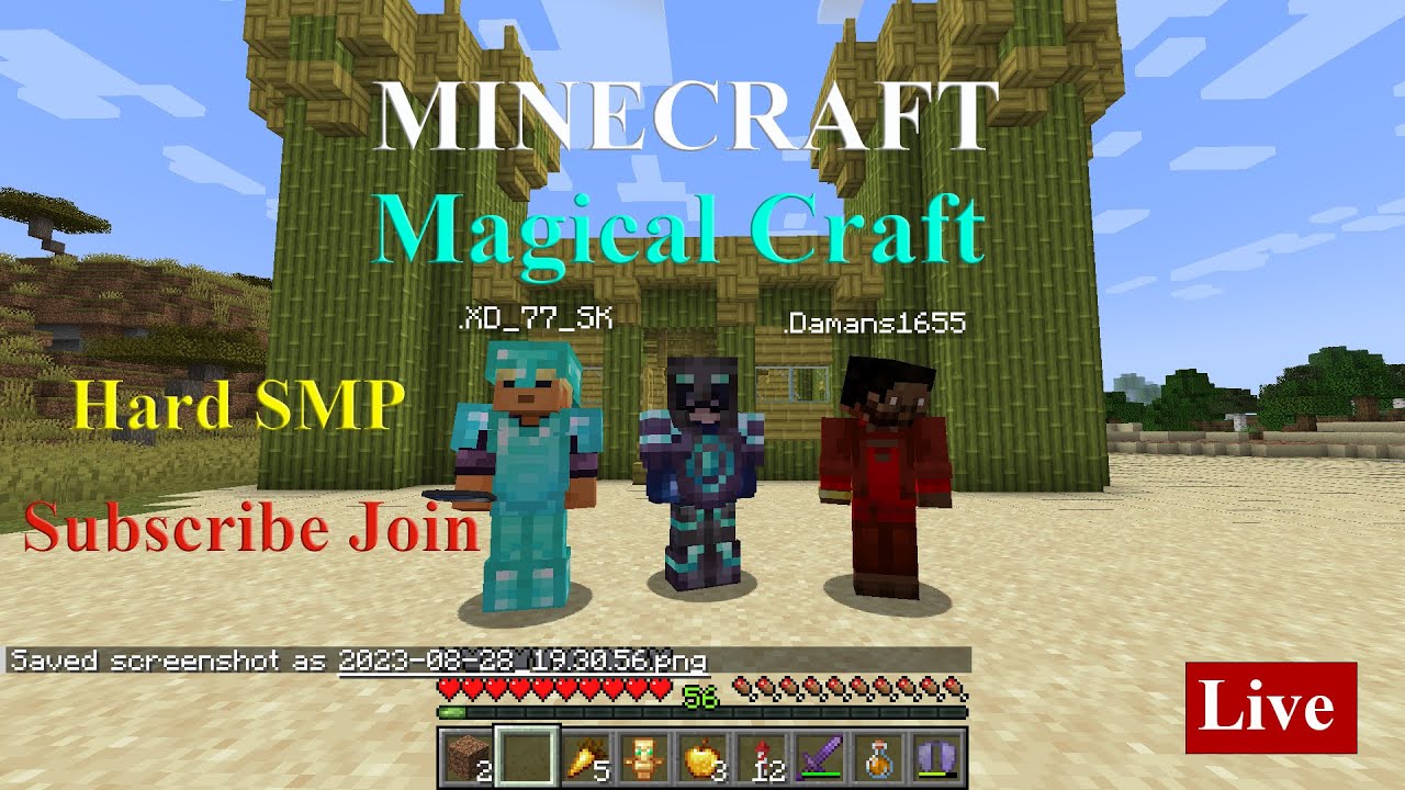 Minecraft Live Magical Craft Smp Hard Mod New Super Mob | Java + Pe 24/ ...