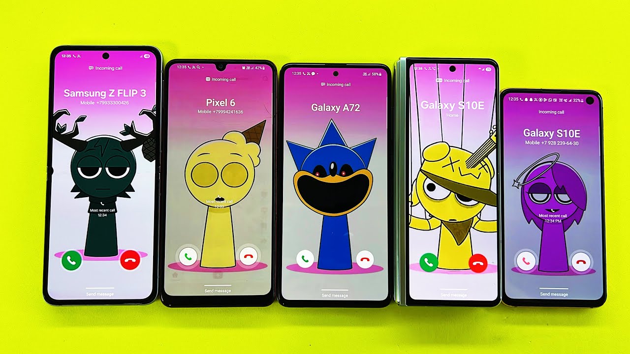 Sprunki Calling / Incoming & Outgoing Call Samsung Z Flip 3, Z Fold 3 ...