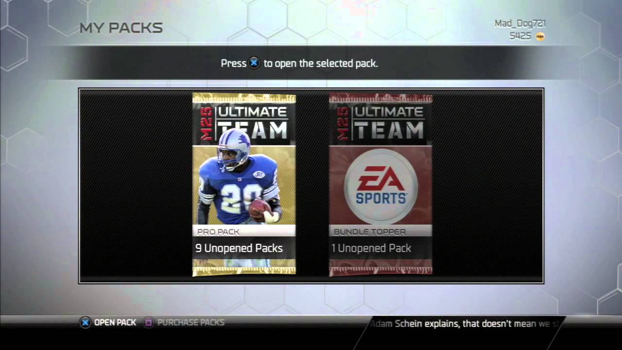 Madden 25 Pack Opening+Welcome Video - YouTube