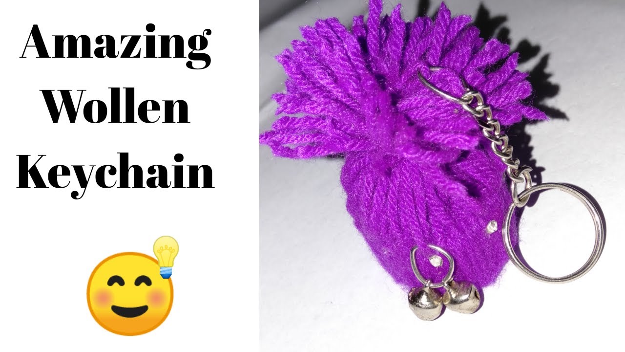 Keychain/ woolen small thread craft/ woolen craft/ small woolen craft ...