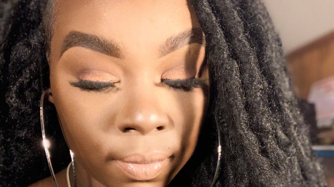 Updated brow routine/Colourpop IDGAF eye shadow - YouTube