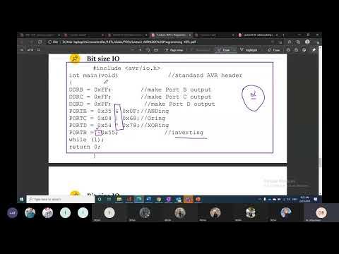 Class 26 AVR C Programming Shift operator and compound statement usage - YouTube
