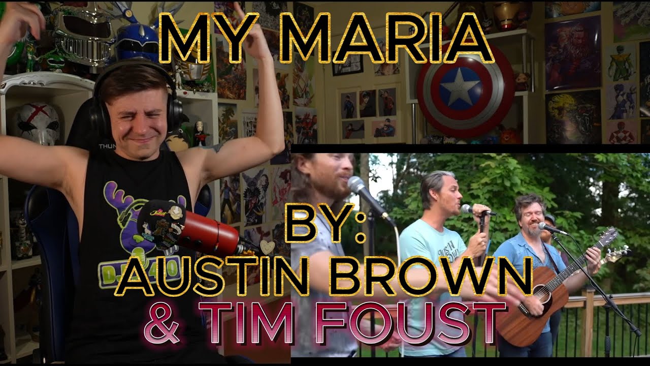 THEY SAAANNNG THIS!!!!!!!!!!! Blind reaction to Austin Brown & Tim Foust - My Maria - YouTube