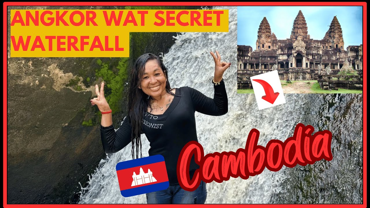 Uncovering Hidden Waterfall at Angkor Wat - YouTube