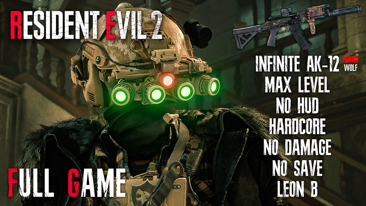 RE 2 REMAKE Hardcore Gameplay - No HUD, No Damage, No Save | Leon B ...