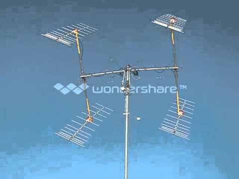 Rotary yagis for 2mtrs eme moonbounce. - YouTube
