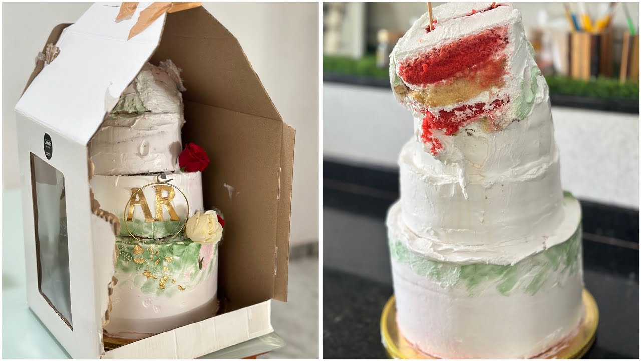 Customer തന്ന“18ന്റെ“പണി🥴cake damaged/cake vlog#cakerybyfiroza - YouTube