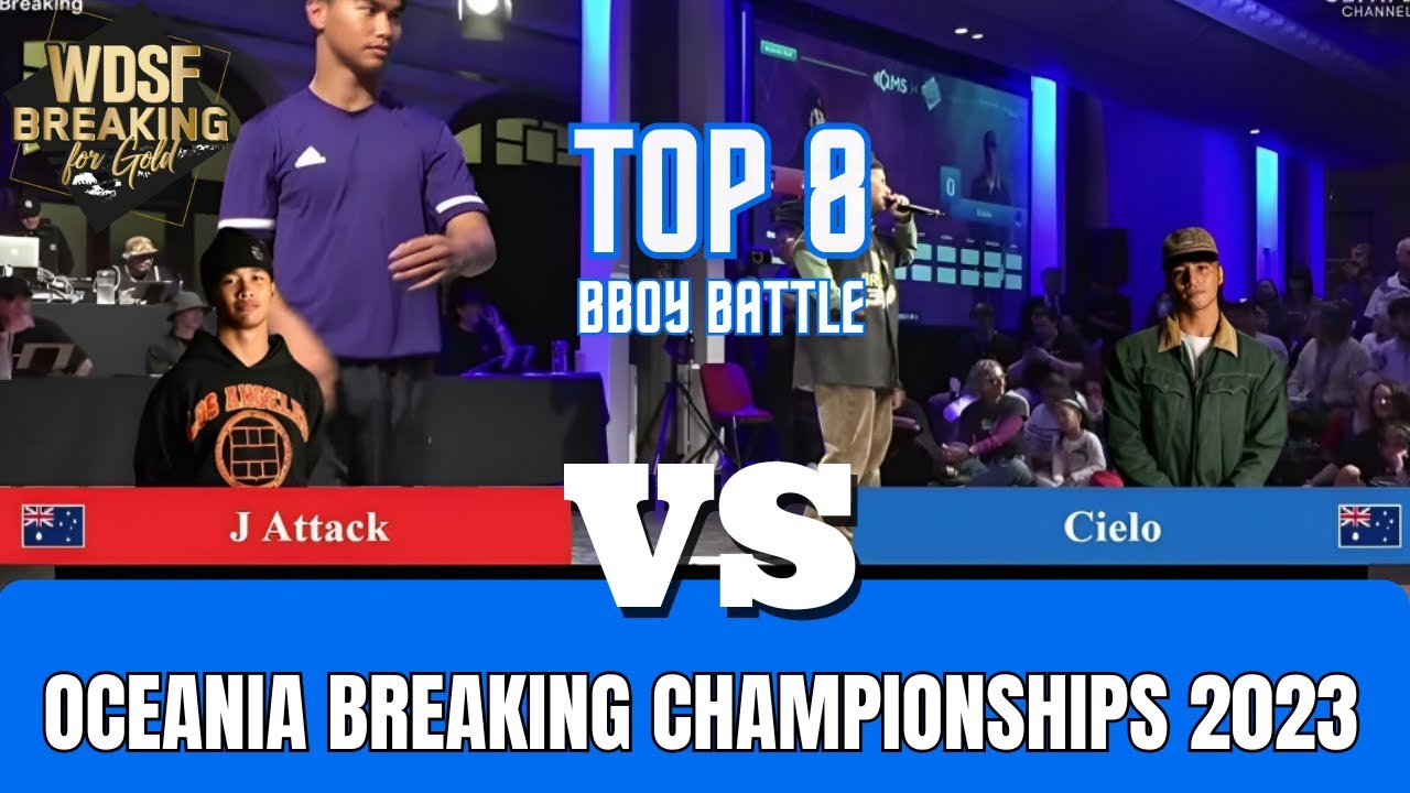 J ATTACK VS CIELO | TOP 8 | WDSF OCEANIA BREAKING CHAMPIONSHIPS 2023 ...