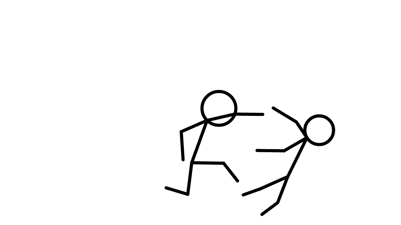 Fastest punch stickman animation 1x speed - YouTube