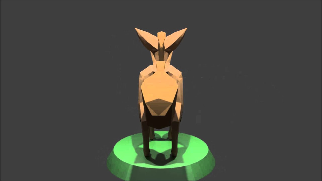 Fox modell made in Blender - YouTube