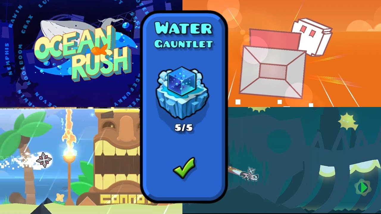 Water Gauntlet 100% - Geometry Dash 2.2 - YouTube