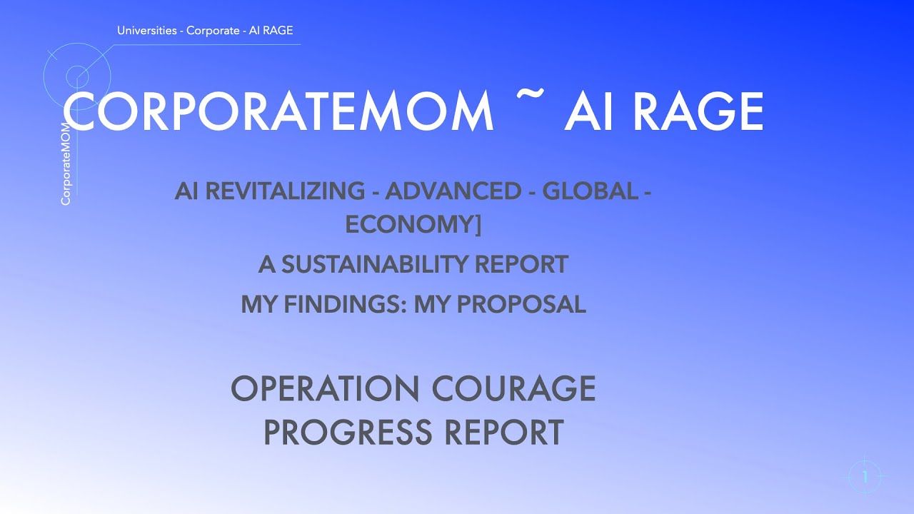 CorporateMOM - AI RAGE - AI Revitalizing - Advanced - Global - Economy ...