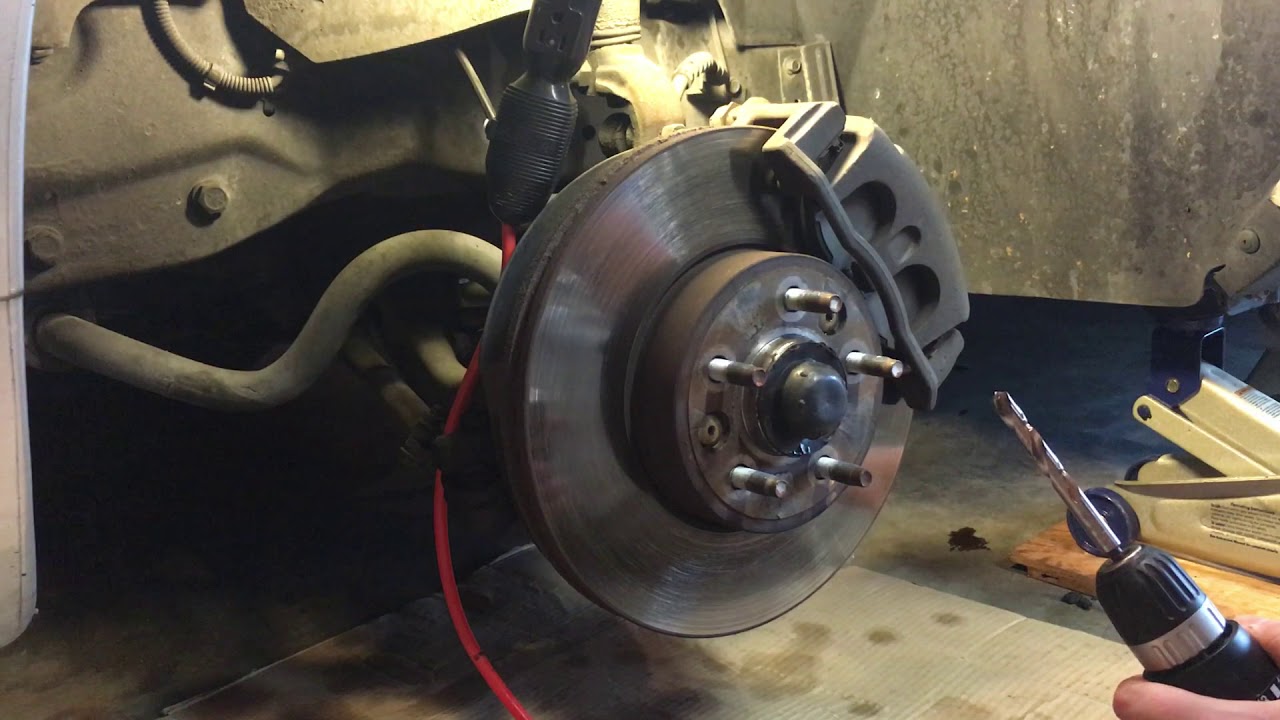 Mercury Brake Rotor rivet removal - YouTube