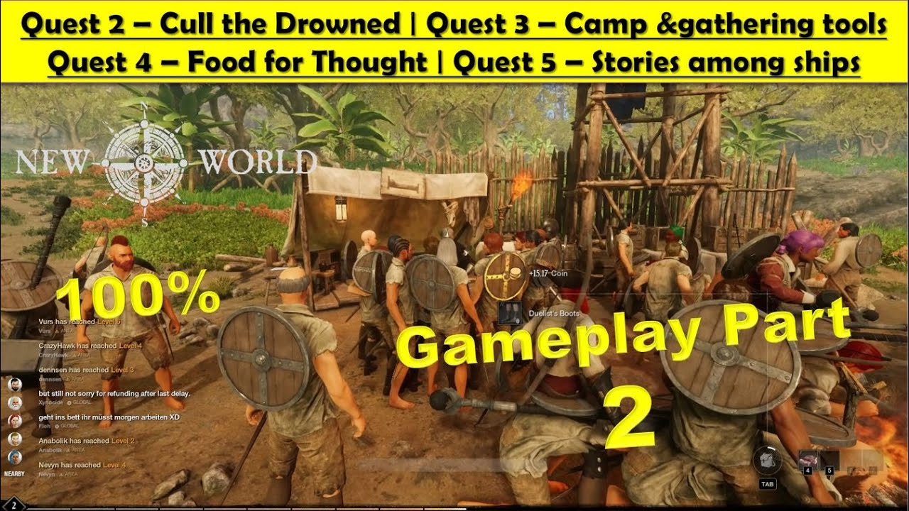 New World Gameplay Walkthrough Part 2 - YouTube