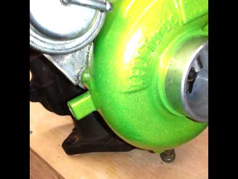 Shocker Yellow powder coat - YouTube